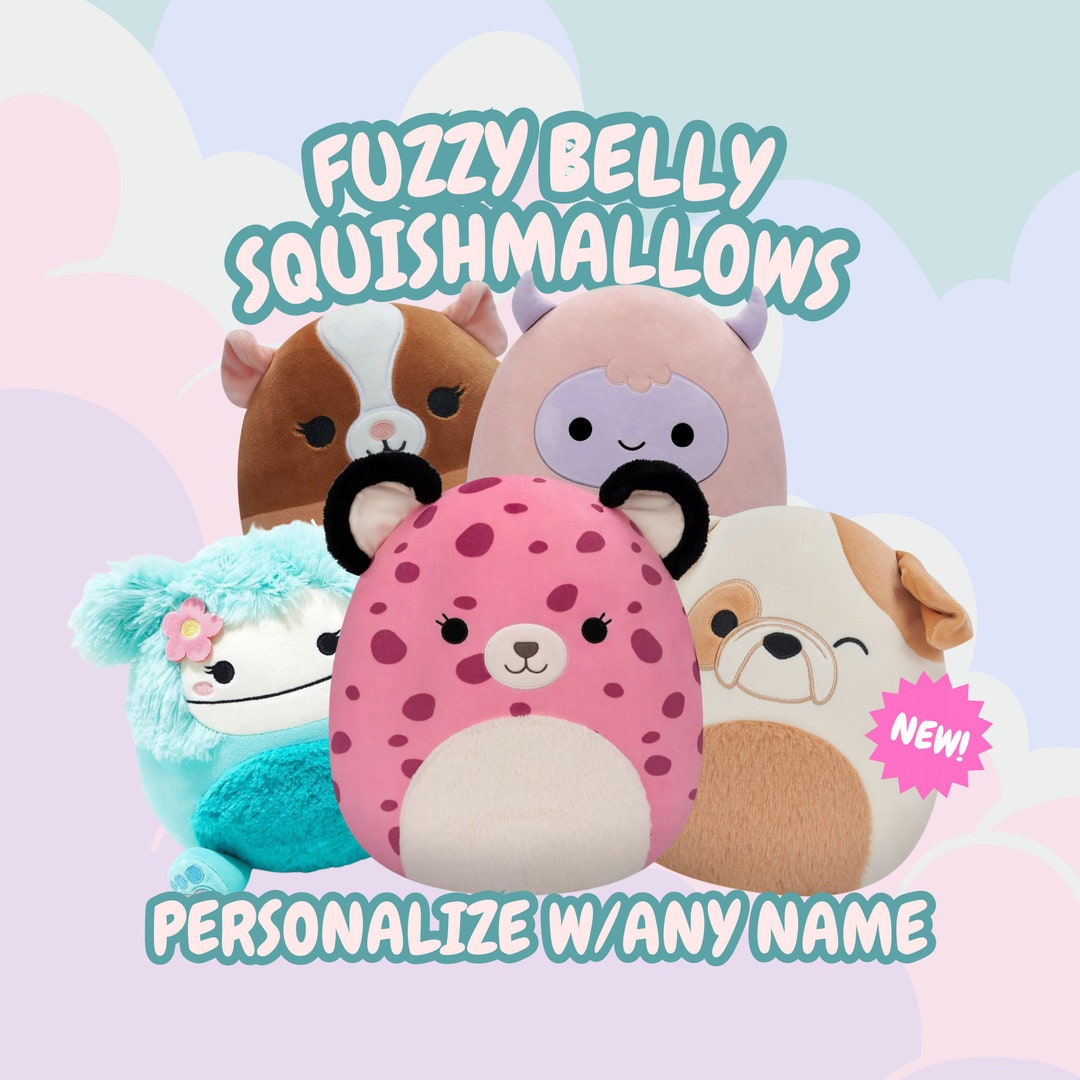 Personalized Squishmallows Fuzzy Belly Custom Name Plush, Birthday Gift ...