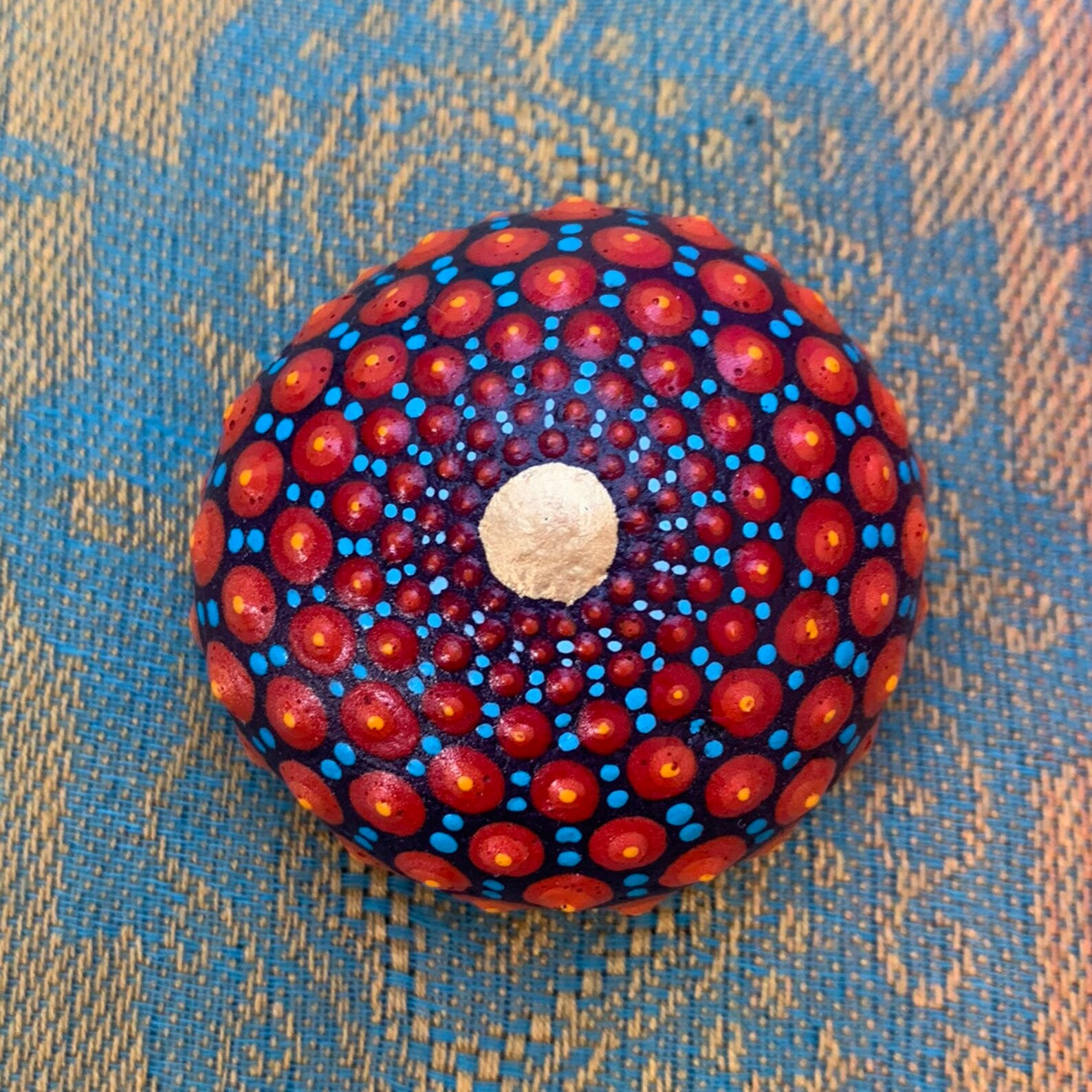 Mandala Stone - Hand Painted - Etsy