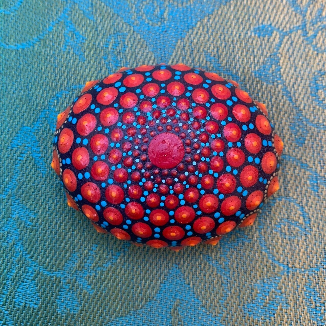 Mandala Stone Hand Painted - Etsy