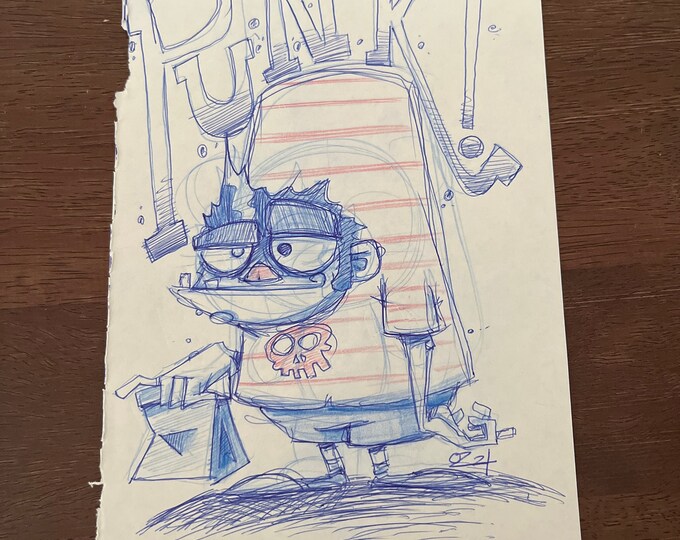 Sketchbook Doodle, Creepy Punk, First Day of School, Hand Drawn Art ...