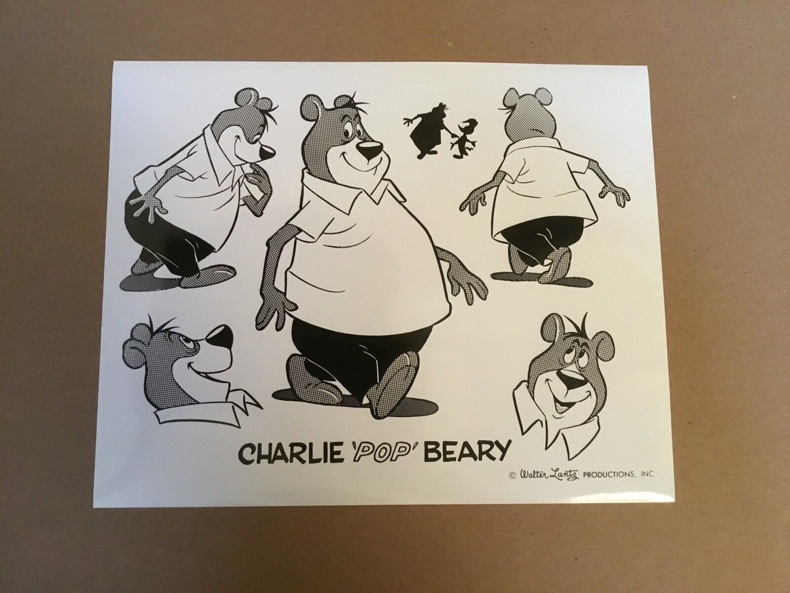 Vintage Walter Lantz Productions 8” X 10” Glossy Photo of Charlie “pop ...
