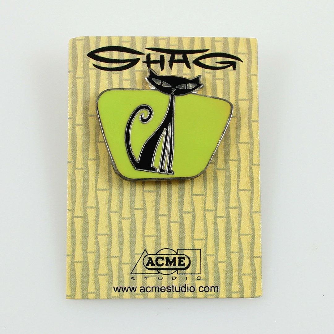 Josh "shag" Agle "cat" Pin by ACME Studio VINTAGE - Etsy