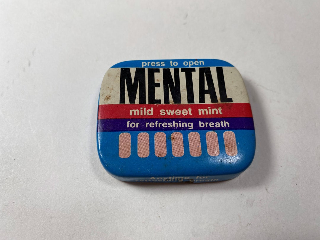 Vintage MENTAL Mild Sweet Mint Tin Lithographed Empty Box - Etsy