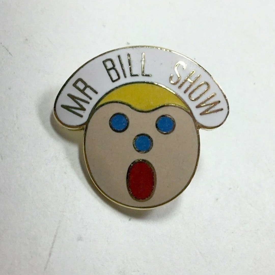 Vintage 1970s “mr. Bill Show” From SNL Cloisonné Enamel Lapel Pin NEW ...