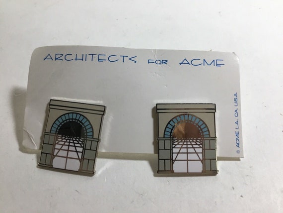 Vintage ACME Studio "Louis Sullivan Arch" Earrings by… - Gem