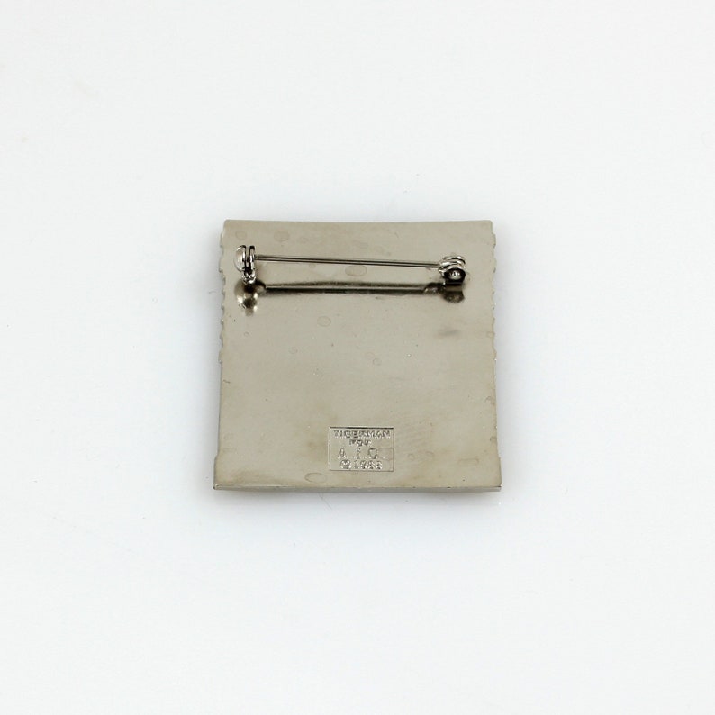 Vintage ACME Studio "frank Lloyd Wright Arch" Enamel Brooch by STANLEY ...