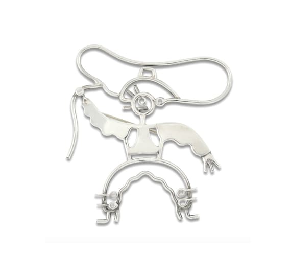 Steven Guarnaccia "Buckaroo" Sterling Silver Brooch b… - Gem