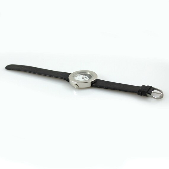 Vintage "Slip Disk" Quartz Wrist Watch by ACME Studio… - Gem
