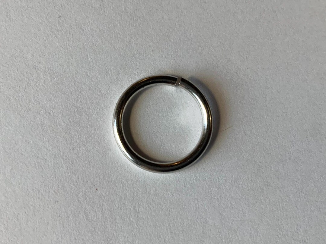 Vintage 11/16" Silver Tone Large Jump Ring Jewelry Finding Lot of 50 ...