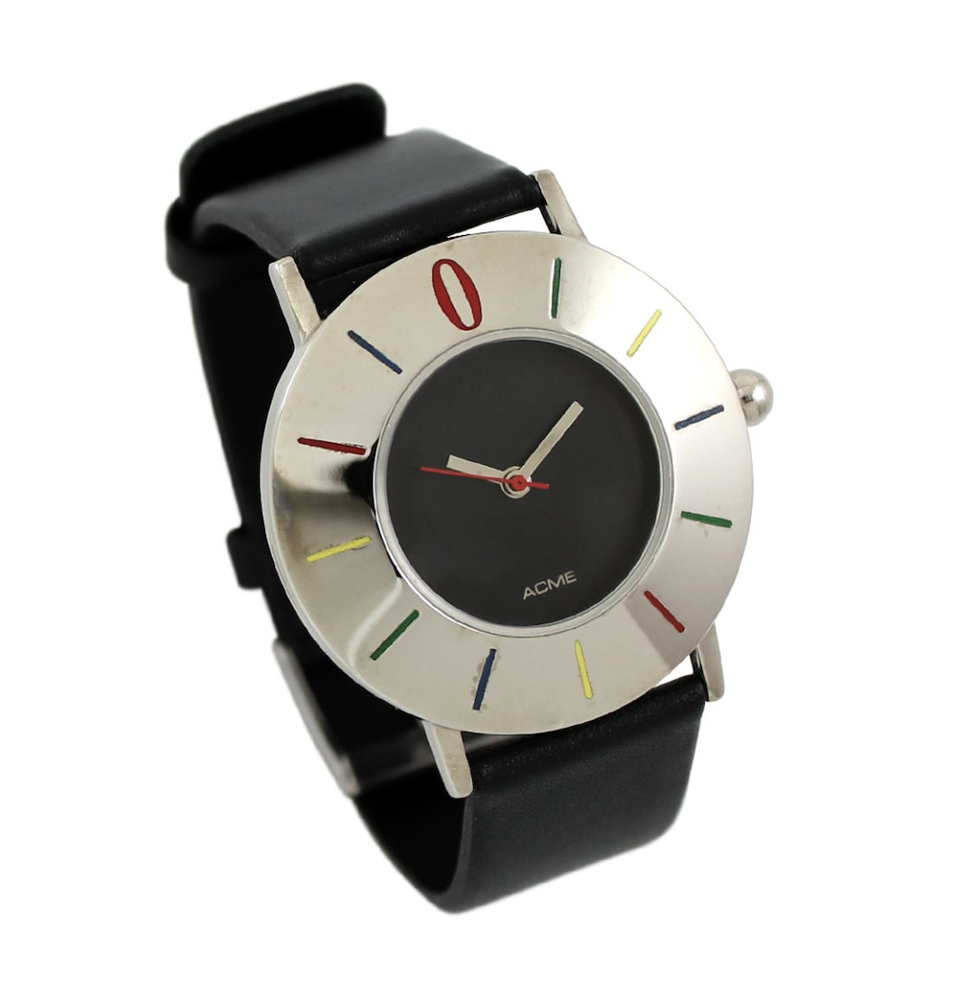 Vintage "minimal Color" Quartz Wrist Watch by ACME Studio NEW - Etsy