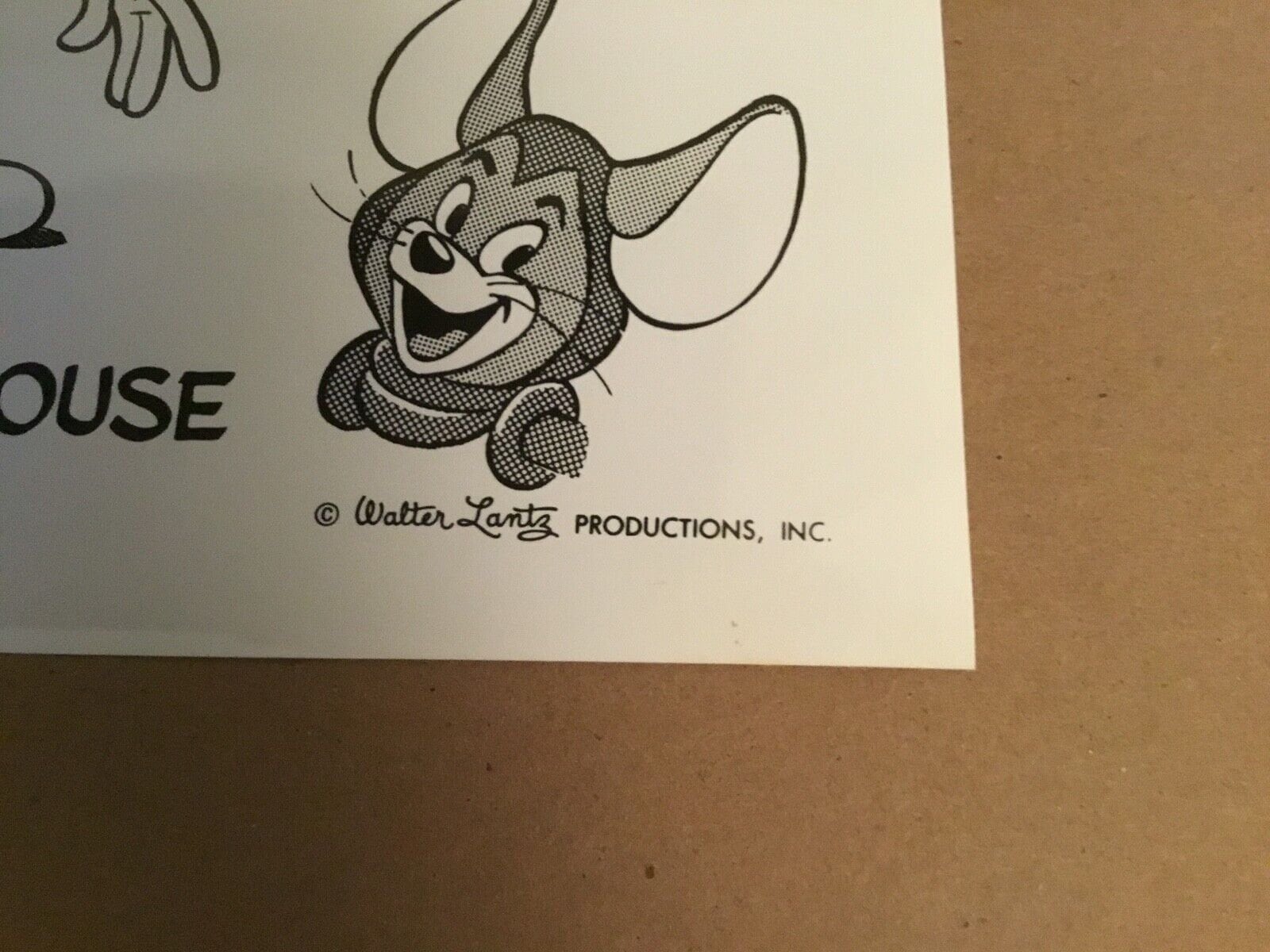 Vintage Walter Lantz Productions 8” X 10” Glossy Photo of Space Mouse ...