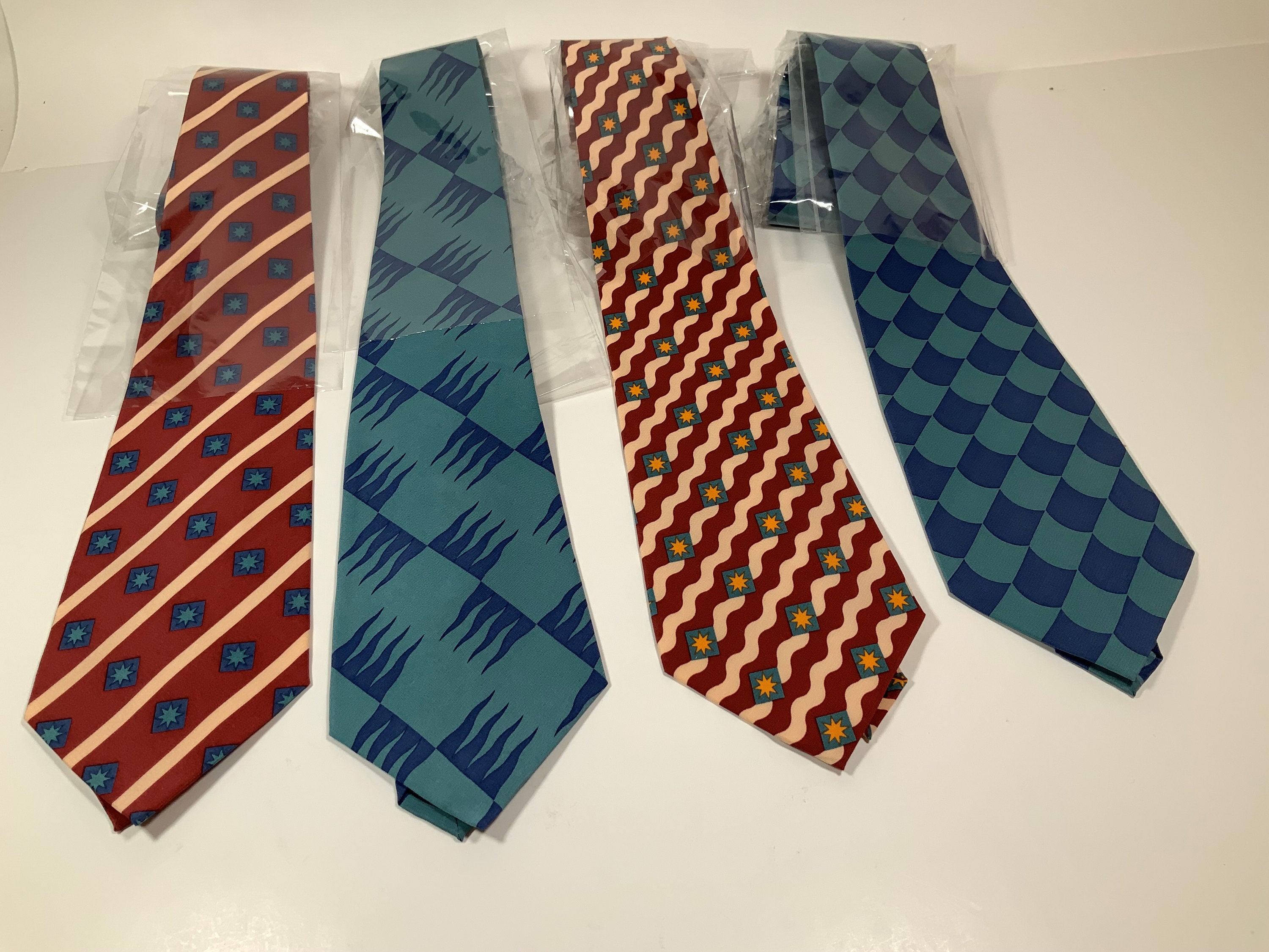 Vintage ACME Studio 100% Silk Neck Ties by Architect Michael Graves - Etsy