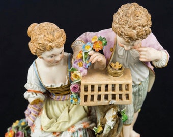 Meissen Girl Boy - Etsy