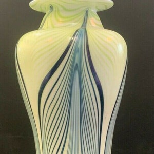 Vintage Lundberg Glass Vase - Etsy