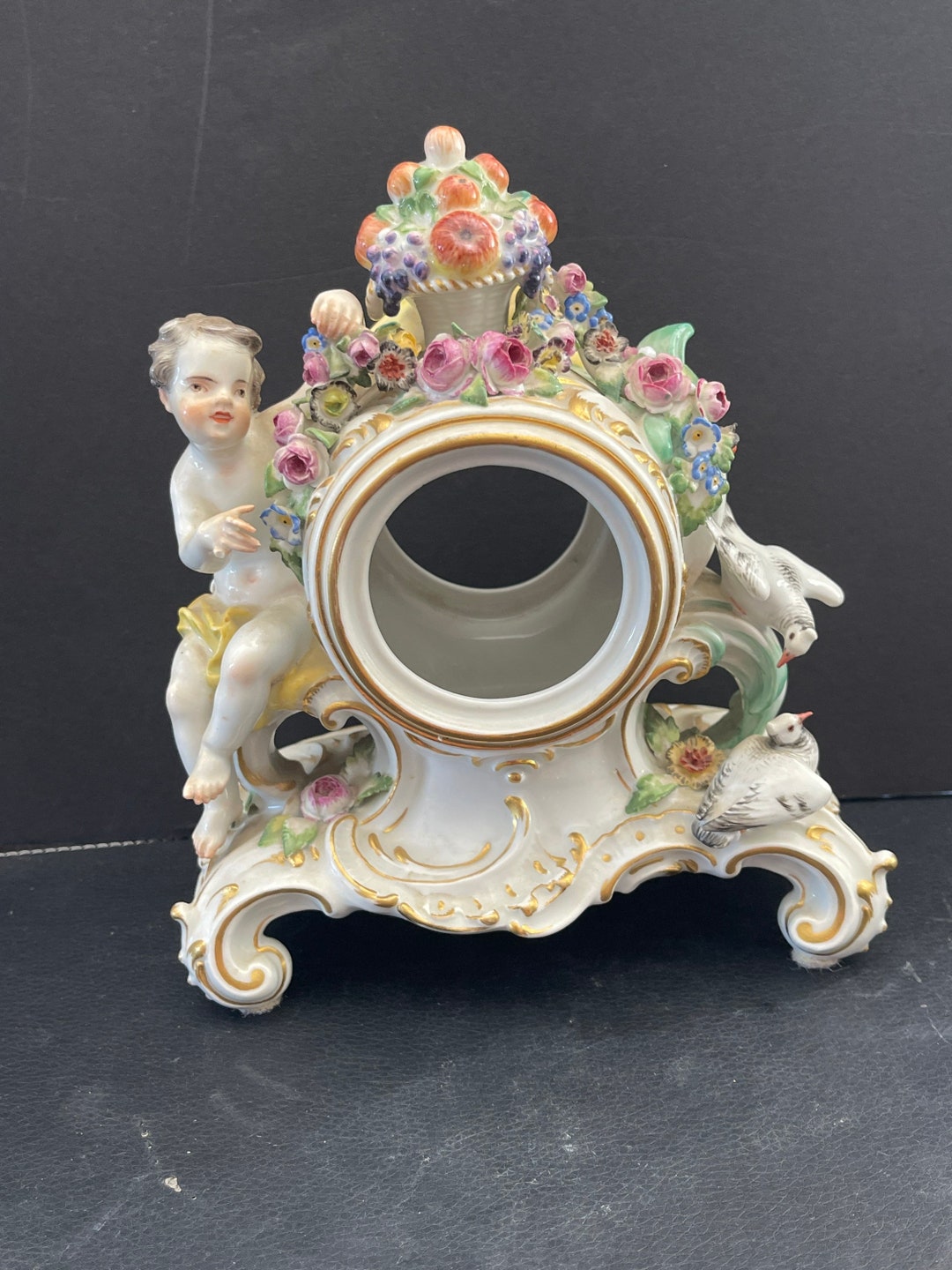 Meissen 19th Century Porcelain Clock Case 7 H - Etsy