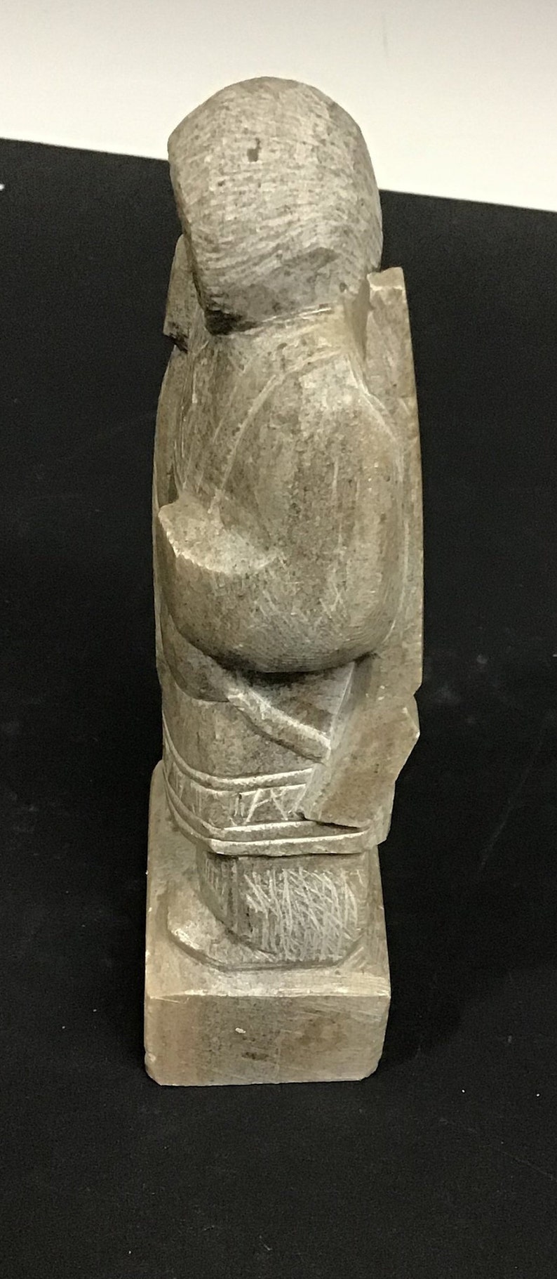 Vintage Inuit Stone Carving of an Eskimo | Etsy