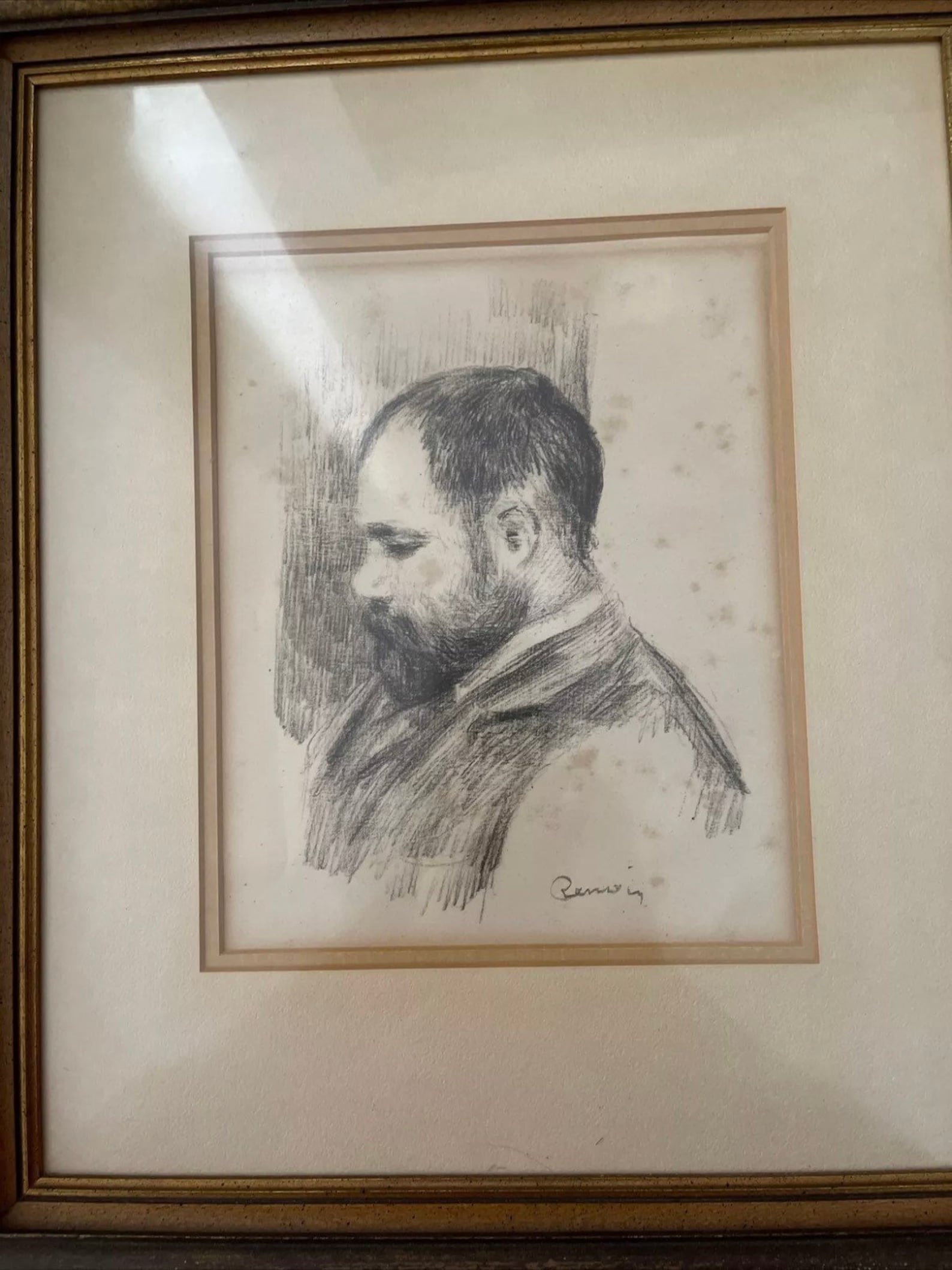 Renoir Signed Original Pencil Drawing 8 X 10 - Etsy UK