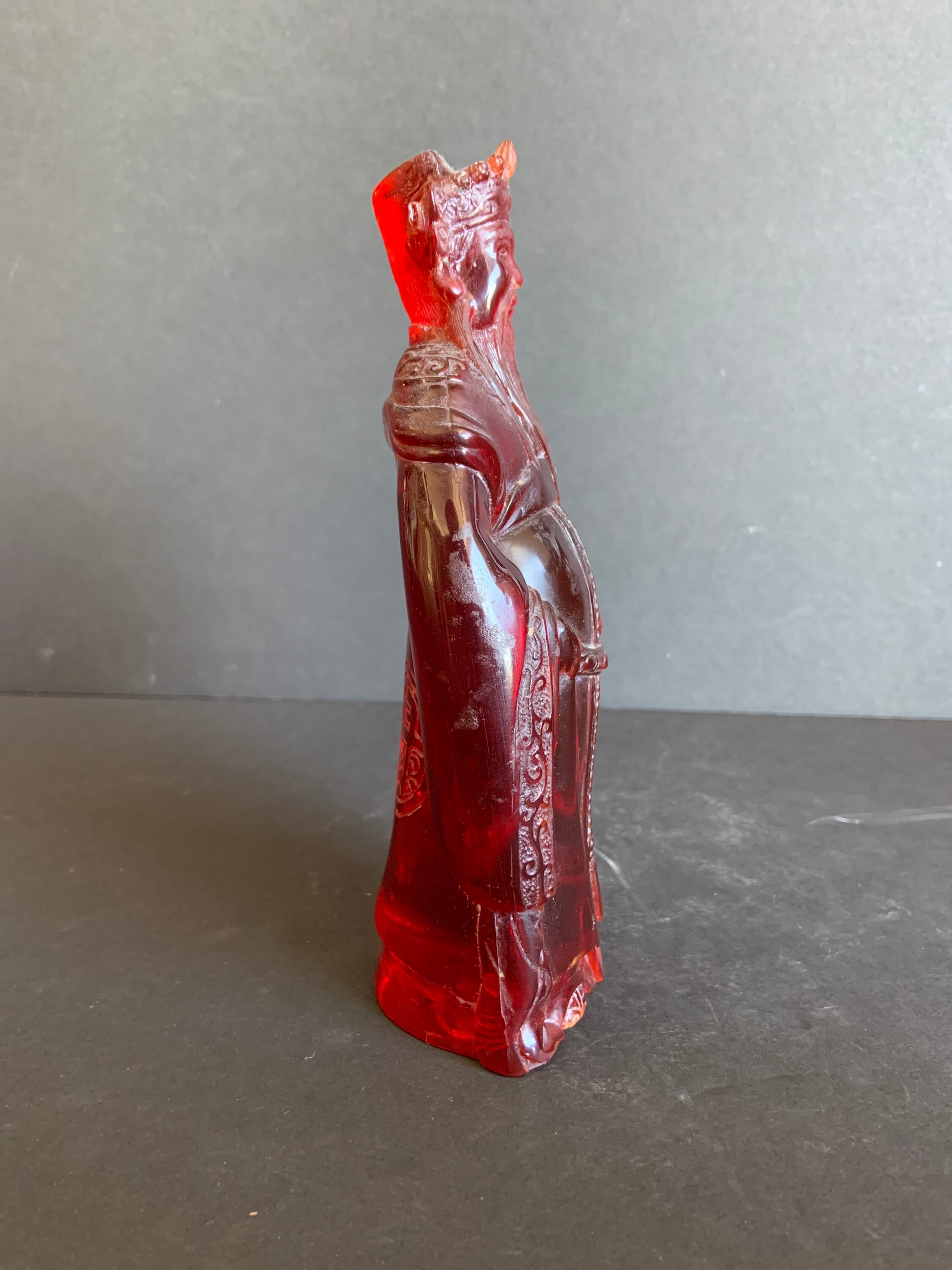 Antique Chinese Amber Carved Figurine of Man 7.5 - Etsy UK