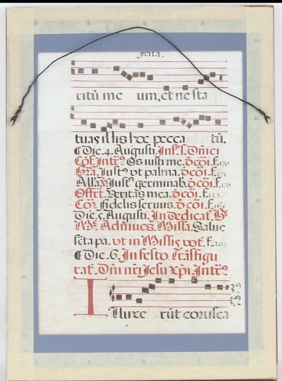 Large Framed 17th Century Antiphonal Music Sheet - Etsy