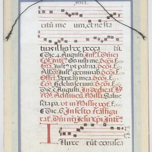 Large Framed 17th Century Antiphonal Music Sheet - Etsy