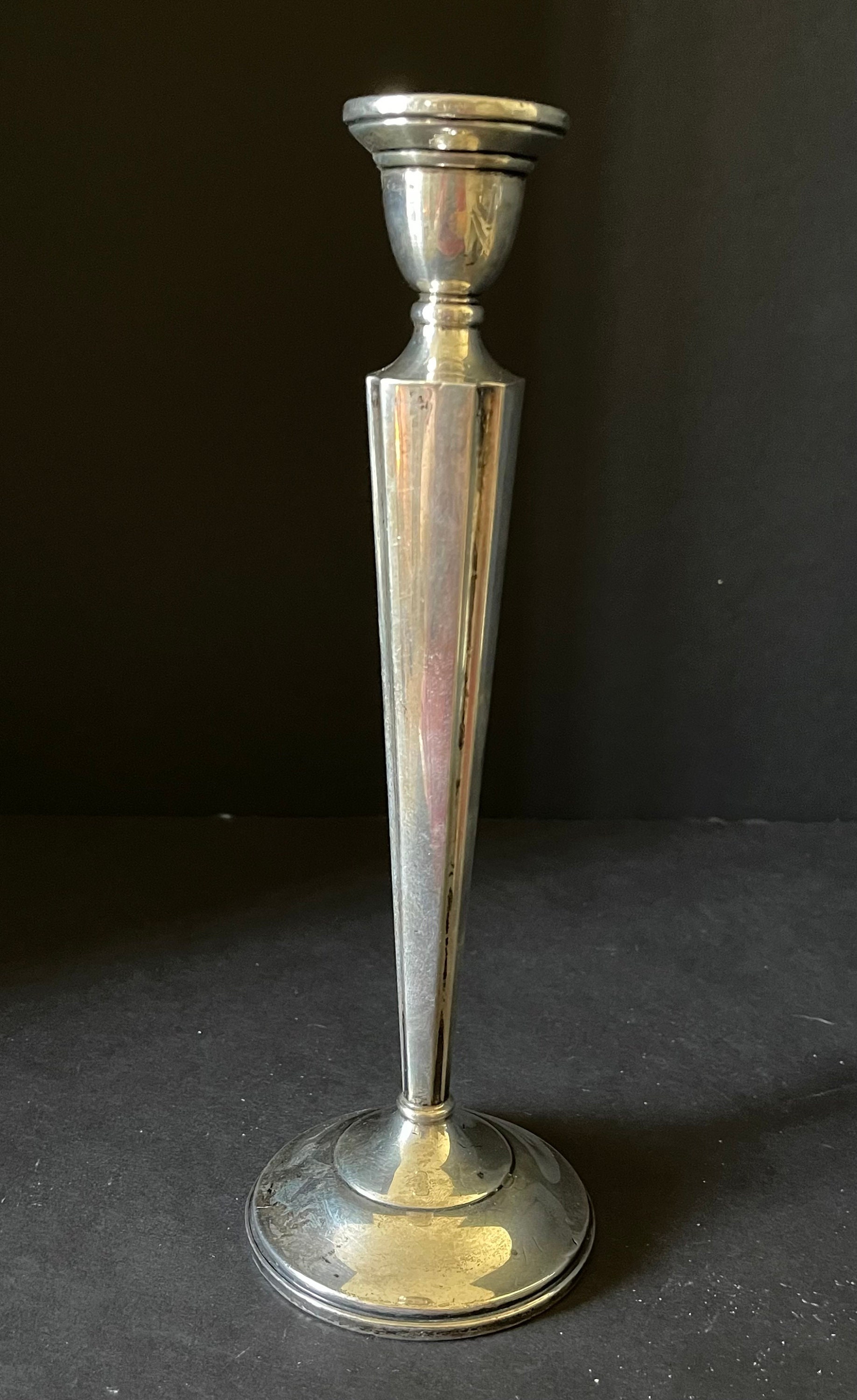 Antique El Sil Co Sterling Silver Candlestick Candle Holder 10 H Etsy