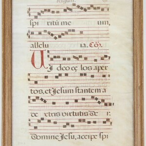 Large Framed 17th Century Antiphonal Music Sheet - Etsy