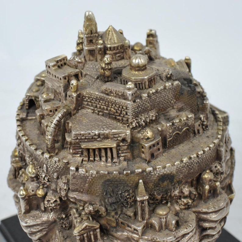 Awesome Ben Zion Style Sterling Silver Jerusalem Sculpture - Etsy