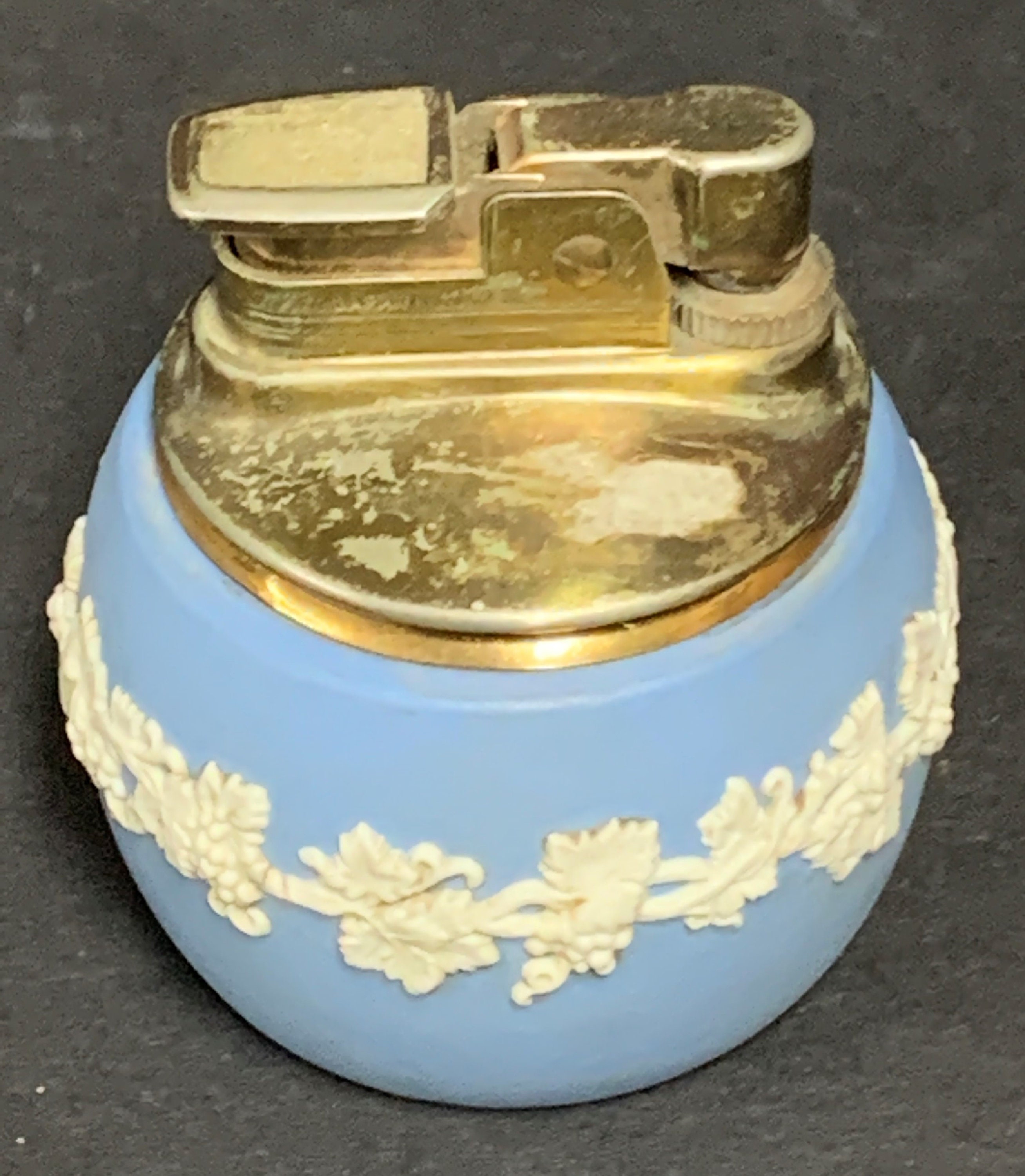 Vintage Wedgwood England Jasperware Blue and White Lighter | Etsy
