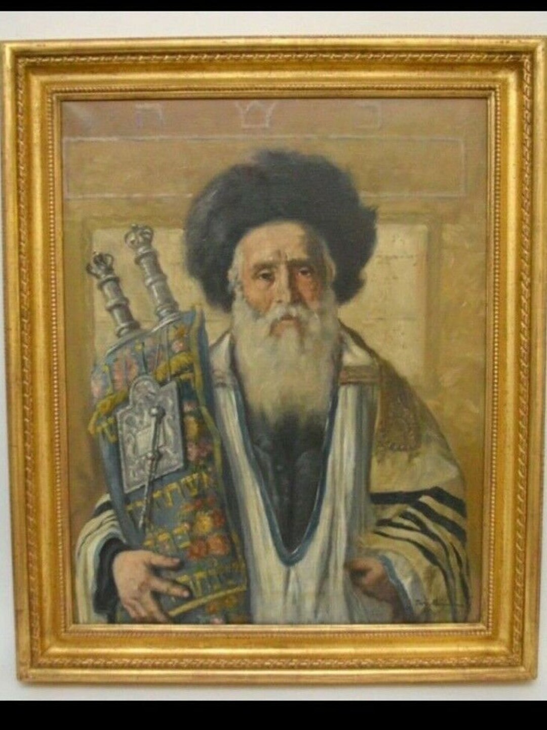 Isidro Kaufman 1853-1921 Peinture à l'huile Rabbin juif - Etsy France
