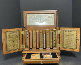 Vintage Poker Set - Etsy