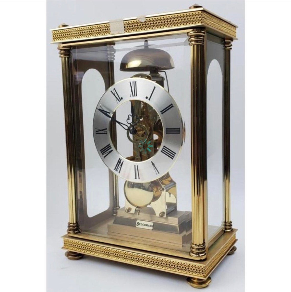 Benchmark West Germany Clock Brass and Glass Case - Etsy