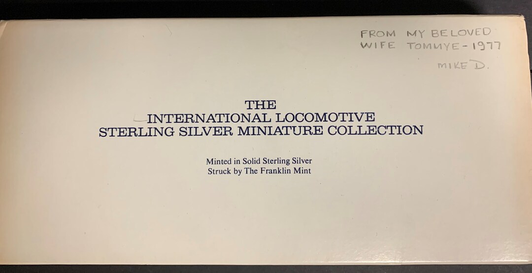 Set of Intl Transport Train Locomotive Railroad History Sterling Silver ...