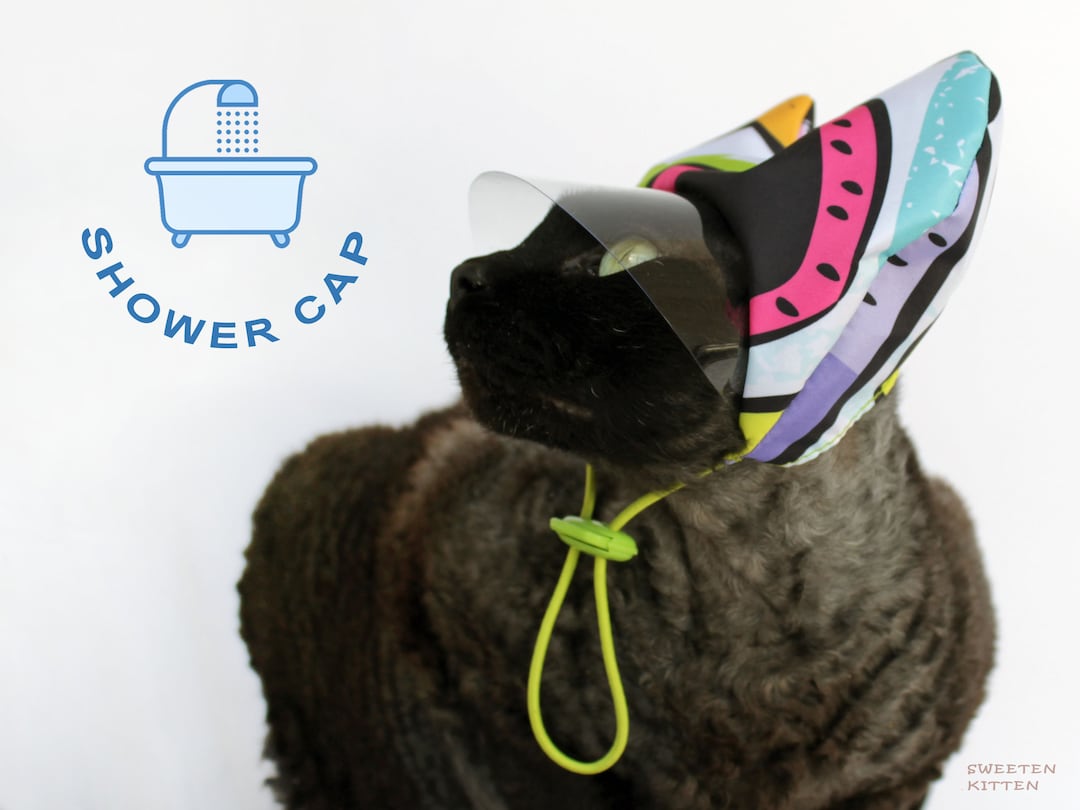 Pet Shower Cap Made of Waterproof Fabric, Shower Cap for Grooming Cats ...