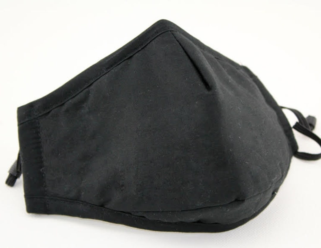 Plain Black Mask With Filter - Etsy