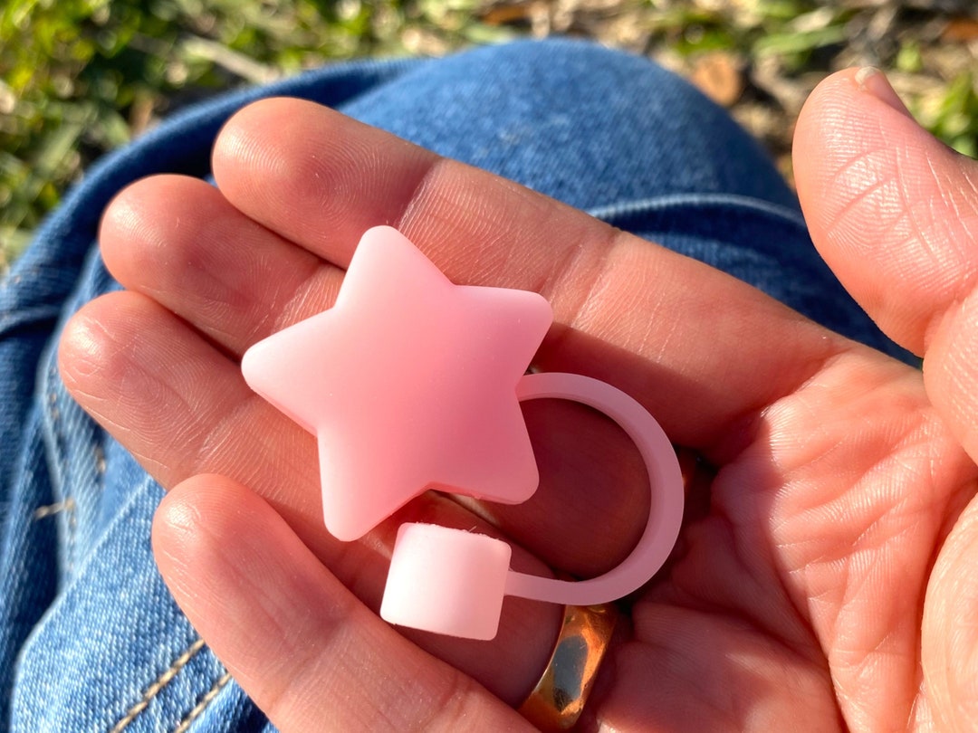 Pink Star Straw Topper, Straw Charms, Cup Accessory, Topper for Straw ...