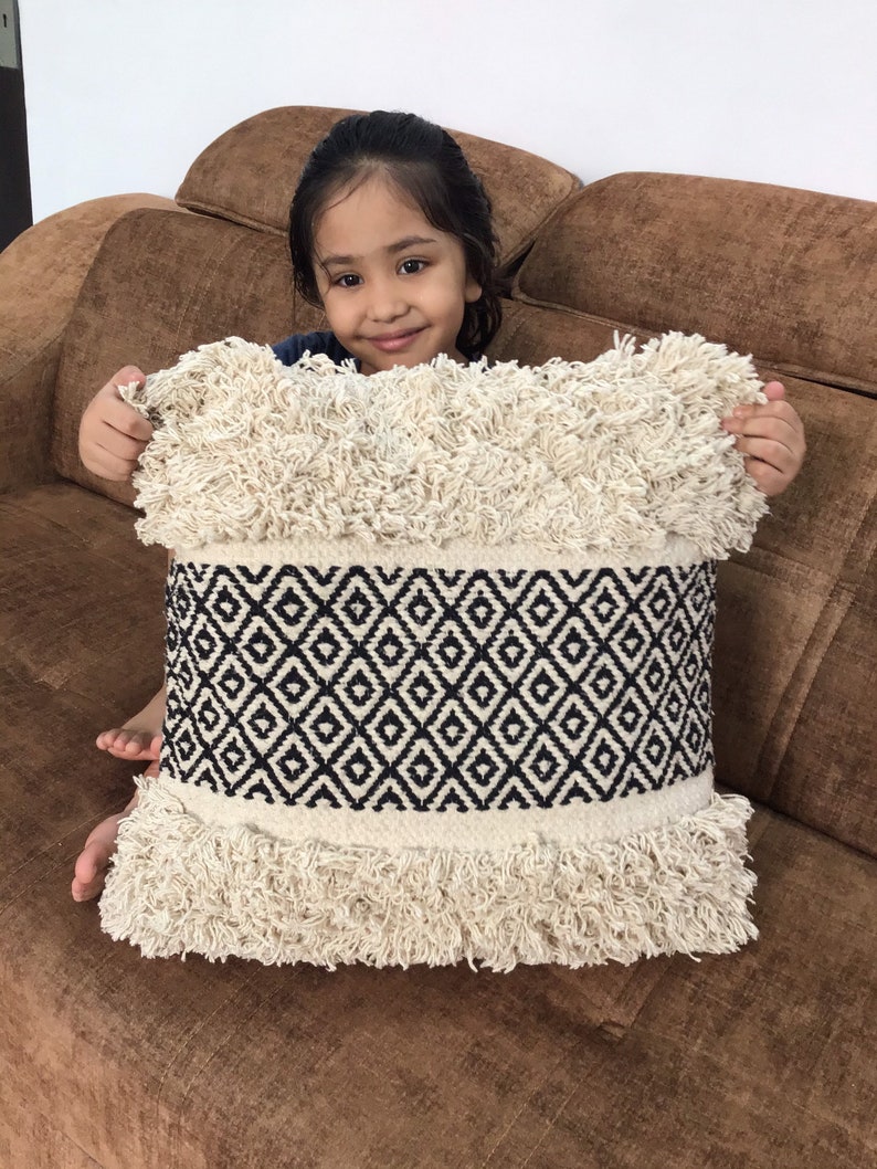 Textured Boho Cushion moroccan Cushiondecorative - Etsy