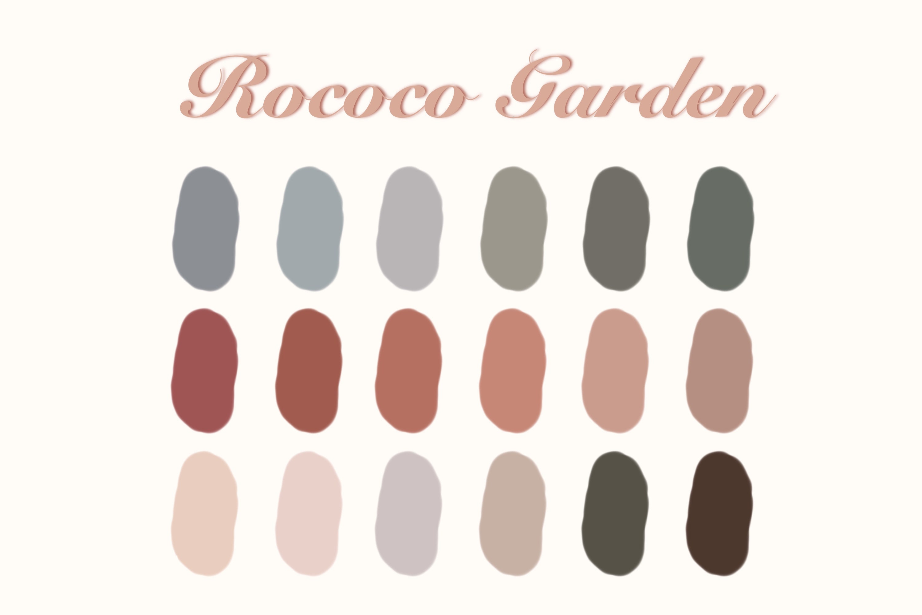 Rococo Garden Procreate Color Palette - Etsy