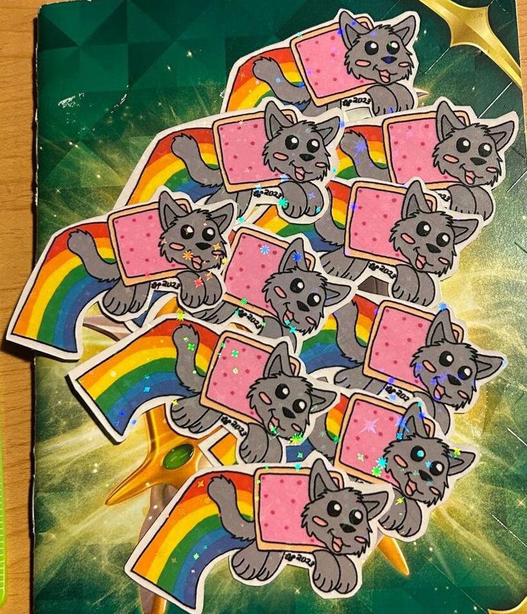 Nyan Cat & Tac Nayn “flying Rainbow” Stickers (fan-made) - Etsy