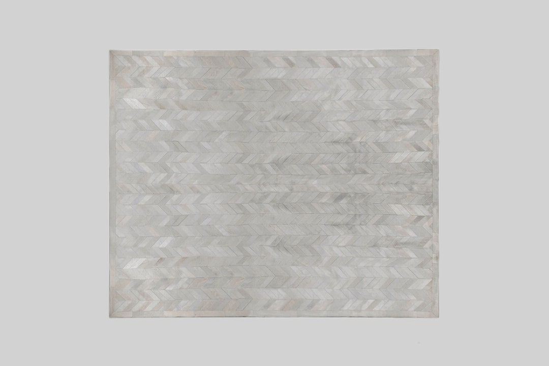 Herringbone Patchwork Cowhide Rug - Etsy