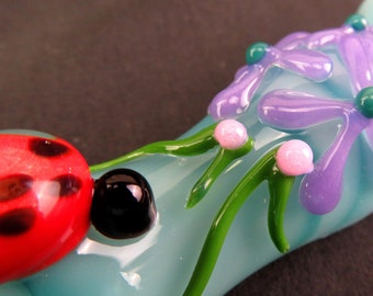 Ladybug Glass Pipe Ladybird Smoking Pipe 3,5 - Etsy