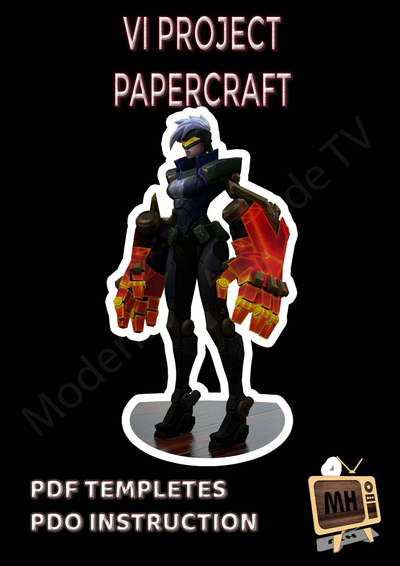 3D Papercraftproject VI Papercraft DIY LOL Paper Craft 3D - Etsy Canada