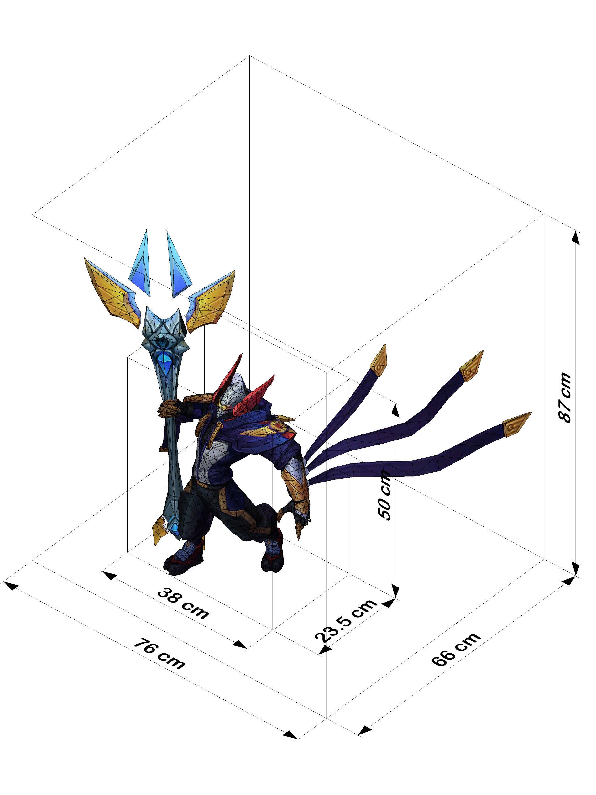 3D PAPERCRAFT Skt T1 Azir Papercraft DIY LOL Paper Craft 3D - Etsy UK