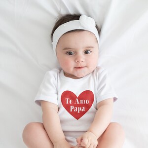 Te Amo Papa Te Amo Papi Spanish Bodysuit Mami Y Papi - Etsy