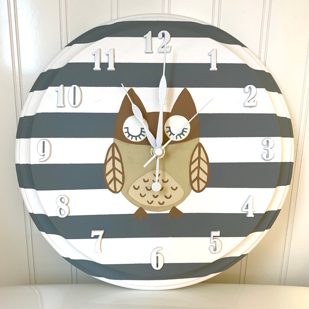 Owl Nursery Clock - Etsy