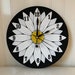 Daisy Clock hand Painted - Etsy