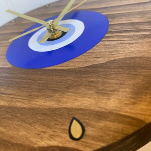 Evil Eye Clock (hand Painted and Stained) - Etsy
