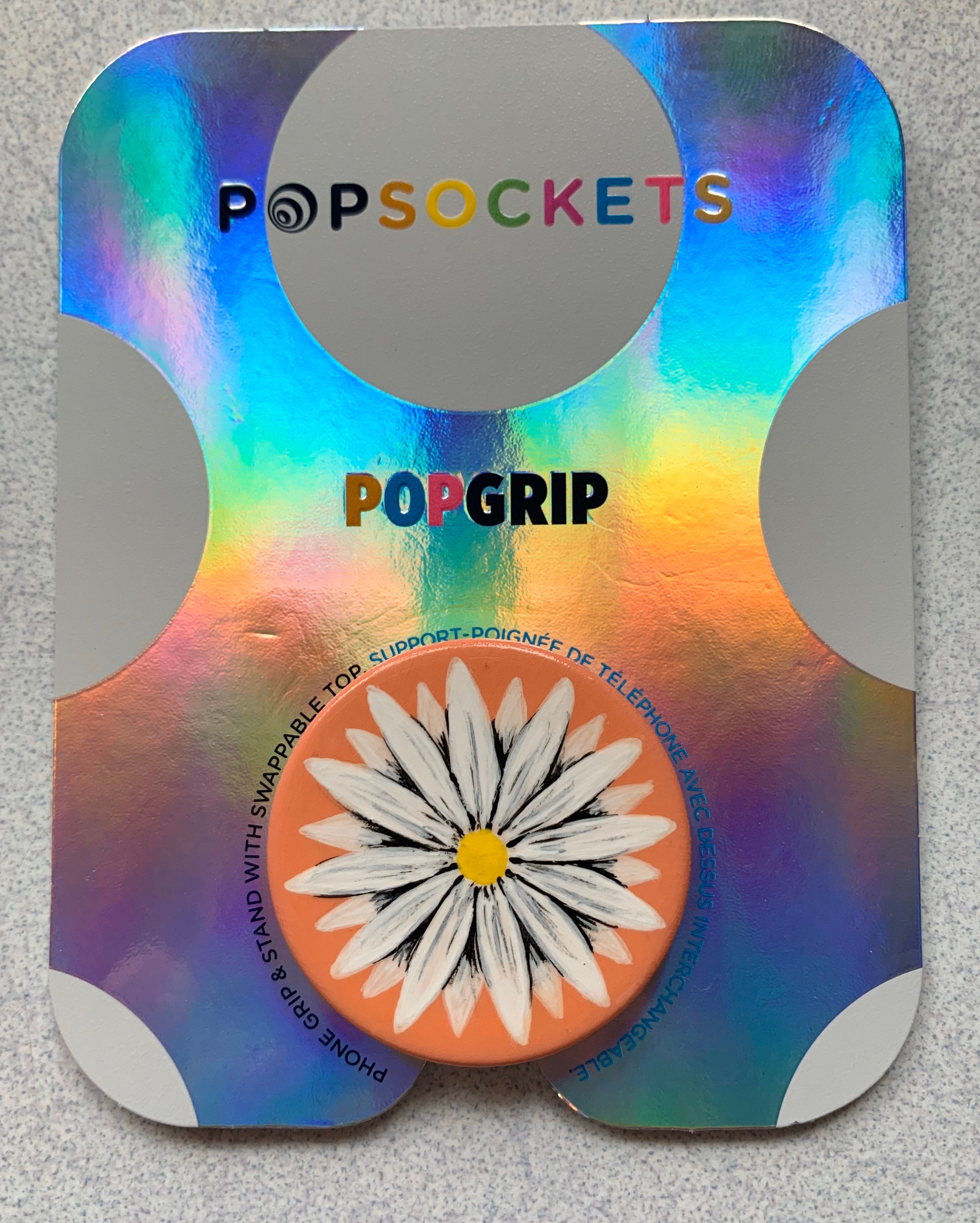 Daisy Pop Socket (hand Painted) - Etsy