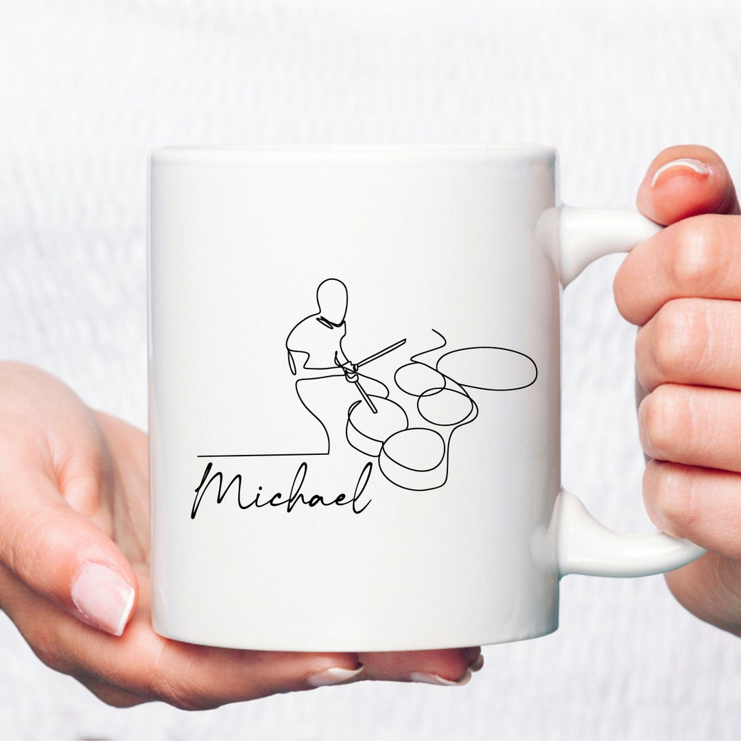 Custom Drummer Mug,drummer Gift,drummer Gifts for Drummer, Musician ...
