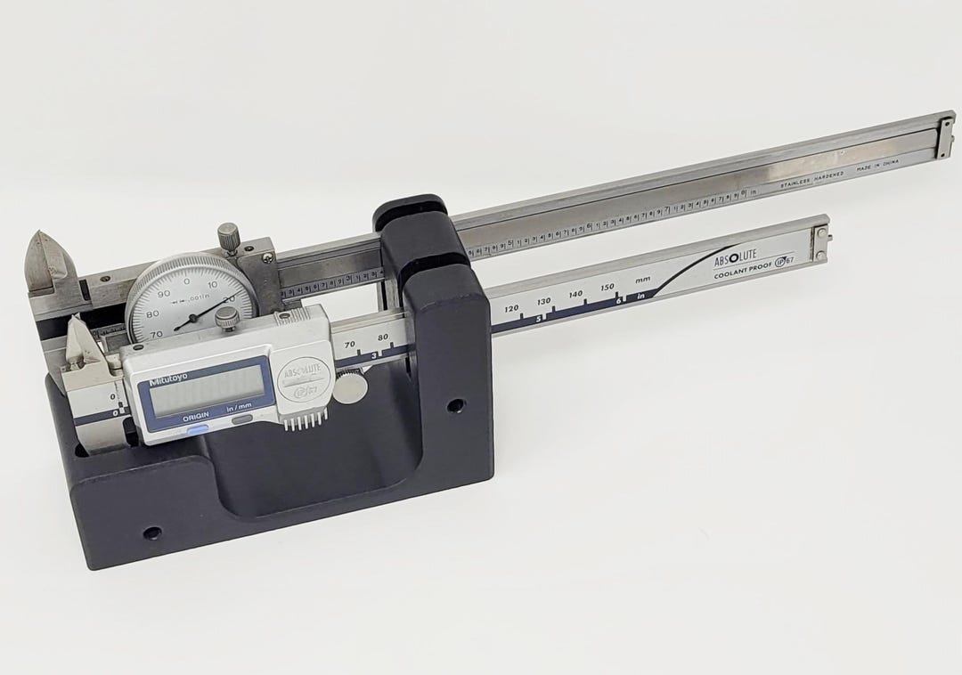 Precision Double Caliper Stand – CNC Machined Tool Holder for ...