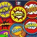 Comic Book Exclamations 2" Circles Digital Collage Sheets Printable ...